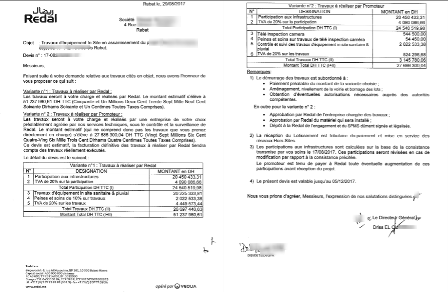 01 - Devis assainissement-Redal